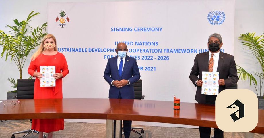 Maldives and UN Maldives sign the United Nations Sustainable ...
